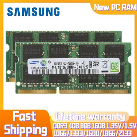 Samsung Ddr3 Ddr4 Ram 4gb 8gb 16gb 1333mhz 1600mhz 2133mhz 2400mhz