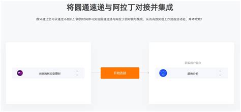 圆通速递对接阿拉丁圆通速递对接轻松实现跨应用对接