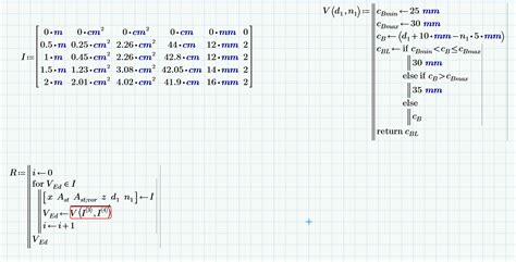 Solved Loop Through Matrix Values In Mathcad Ptc Community