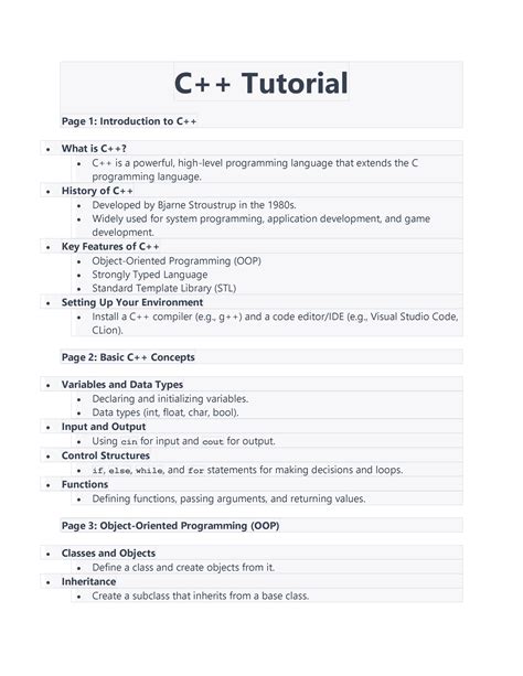 C C Programming Notes C Tutorial Page 1 Introduction To C