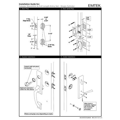 Emtek American Classic Style Tubular Entry Door Lock Set Timeless Elegance RealCraft