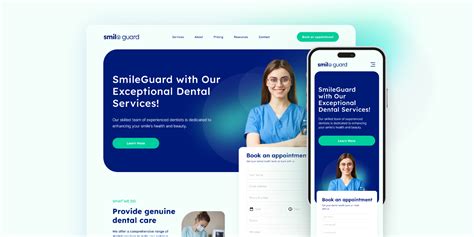 landing page smile guard figma