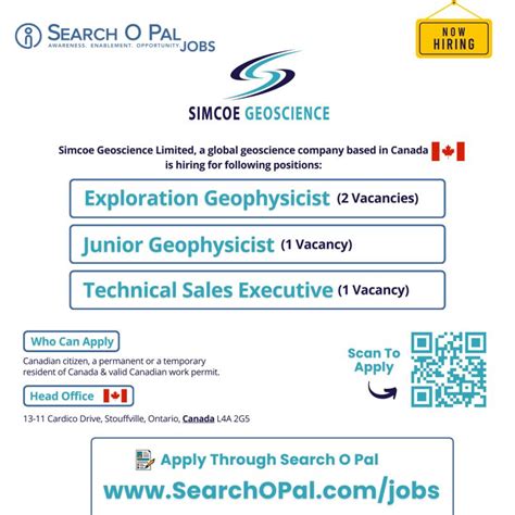 Simcoe Geoscience Limited On Linkedin Hiring Geology Geoscience