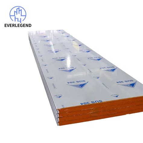 Wholesale 304 Stainless Steel Rock Wool Sandwich Panel Board And Sip