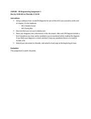 Er Diagram Assignment Docx CMP ER Diagramming Assignment Due By AM On Thursday