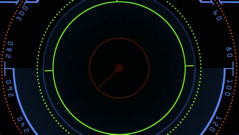 Radar Gps Screen Display Computer Game Stock Footage Video Royalty Free