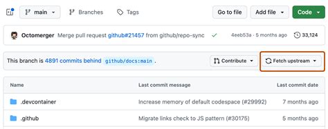 Syncing A Fork Github Docs