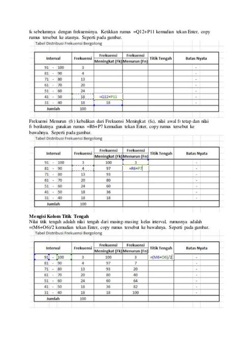 Mencari Distribusi Frekuensi Dan Histogram Dengan Ms Excel Welcome