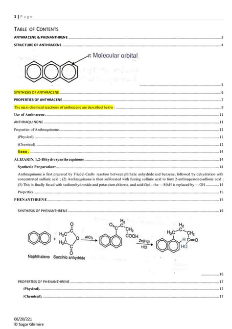 Anthracene And Phenanthrene Pdf