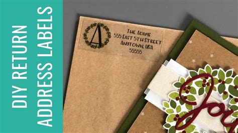 How To Make DIY Return Address Labels With Cricut YouTube Address Labels Return Address