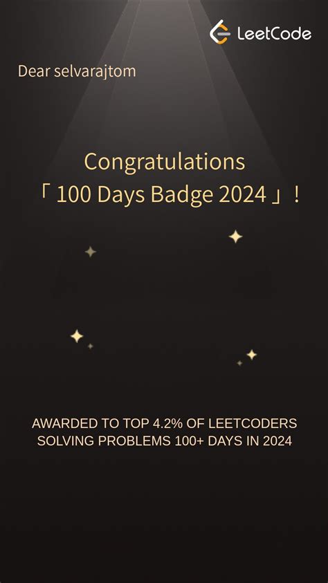 Selvaraj C On Linkedin Milestone Leetcode Learning Growth