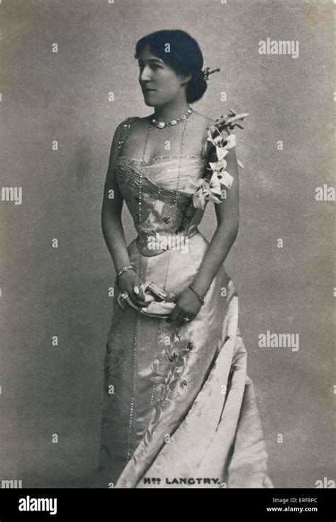Lillie Langtry Portrait Of The British Actress And Mistress Of Edward