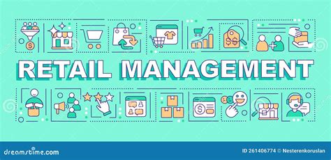 Retail Management Line Icons Signs Set Design Collection Of Retail