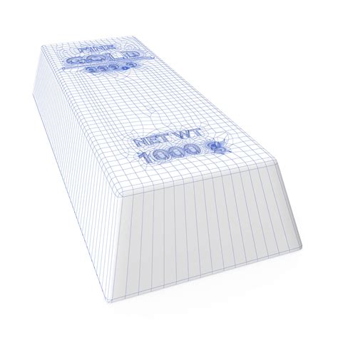 Gold Bars 3d Model By Cgpixel