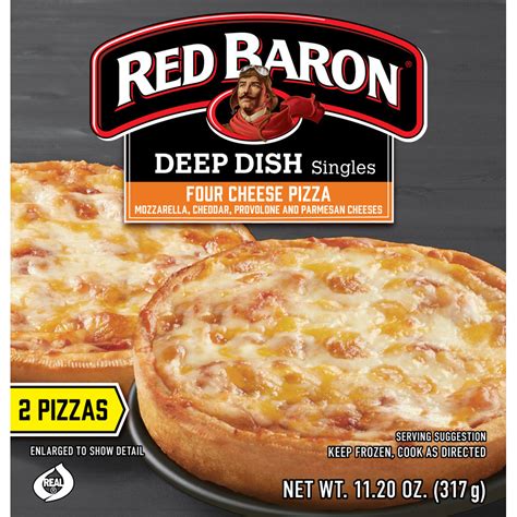 Red Baron® Frozen Pizza Red Baron® Singles Four Cheese Deep Dish Pizza