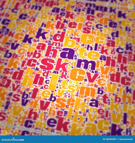 Alfabet Colour Letters Educational Information Background Abstract