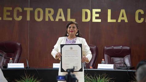Clara Brugada Recibe Constancia De Validez Para La Jefatura De Gobierno
