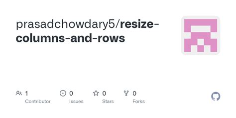 Github Prasadchowdary Resize Columns And Rows