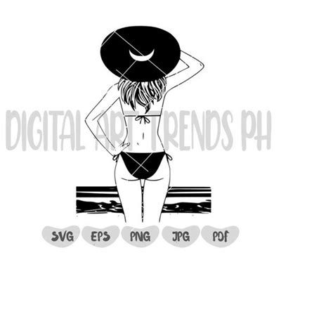 Girl In Swimsuit Svg Bikini Svg Bikini Girl Svg Bikini Cl Inspire