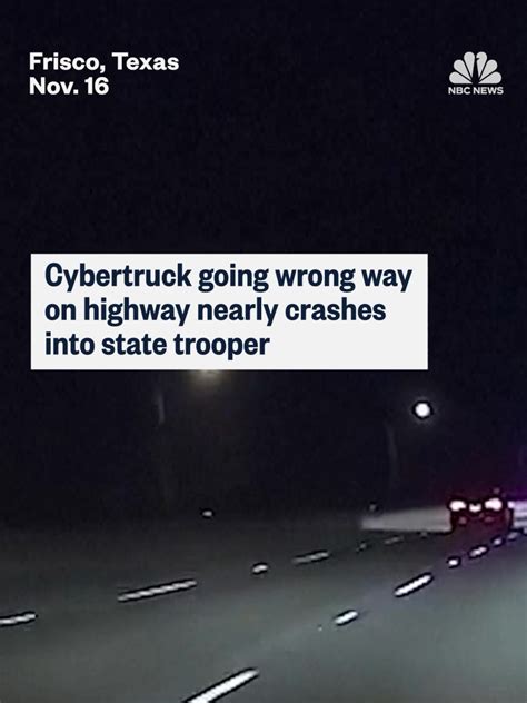 Cybertruck Near Miss With Texas State Trooper Tiktok
