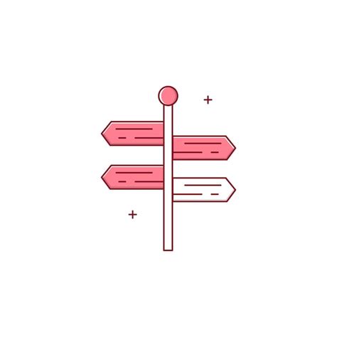 Direction Post Vector Icon Design Premium Ai Generated Vector