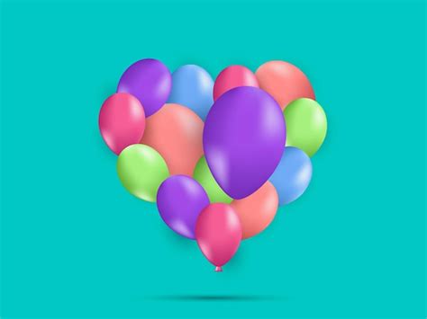 Vectores E Ilustraciones De Juegos Globos Corazon Para Descargar Gratis