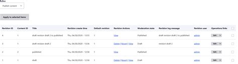 workflows moderation basic view