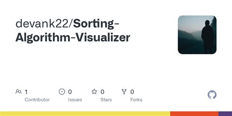 Github Devank22sorting Algorithm Visualizer