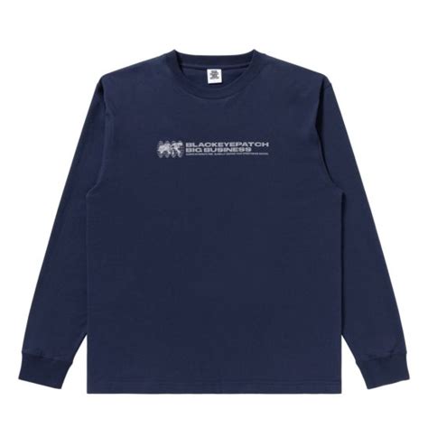 【blackeyepatchブラックアイパッチ】big Business Ls Teenavy 「placeプレイス