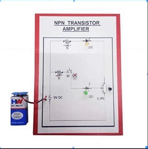 Physics Paper And Cardboard Transistor Dc Amplifier Common Emitter