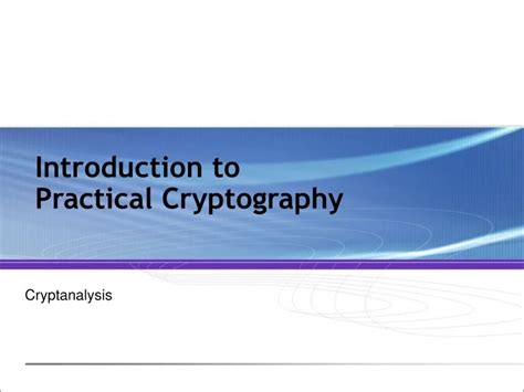 Ppt Symmetric Key Cryptography Fundamentals And Cryptanalysis Intro