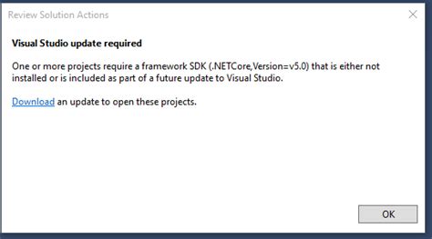 Creating A Uwp Project In Visual Studio 2015 Results In A Netcore 50
