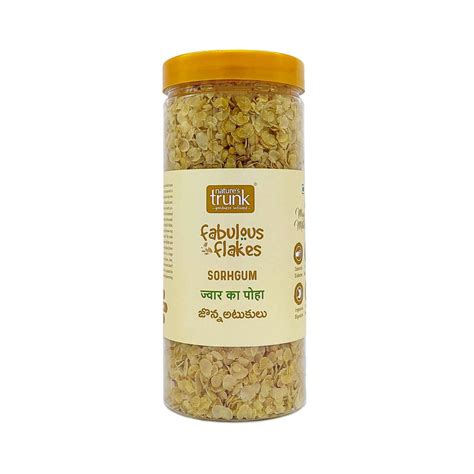 Sorghum Flakes Jowar Flakes Jonna Atukulu Natures Trunk