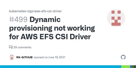 Dynamic Provisioning Not Working For AWS EFS CSI Driver Issue Kubernetes Sigs Aws Efs