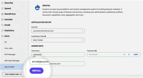 Install Drupal Via App Manager SiteGround Tutorials