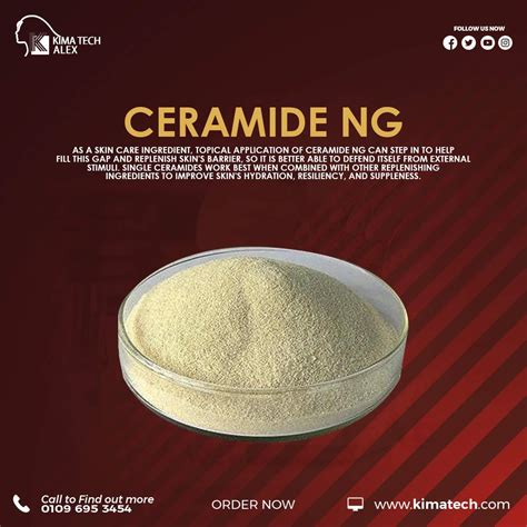 Ceramide 2 بودر Ceramide Ng Cosmetics Material