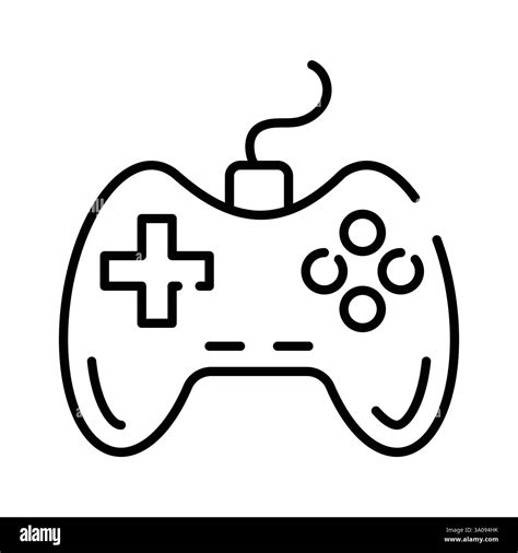 Game Console Or Game Controller Computer Gaming Gamepad Vector Icon Of Joystick Gamepad Stock
