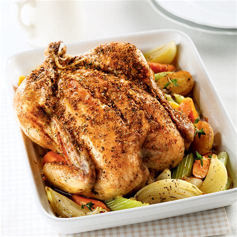 Poulet rôti et petits légumes Je Cuisine
