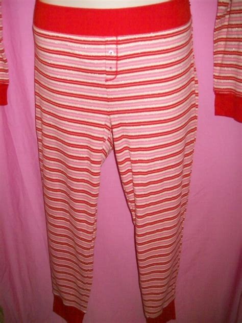 Victorias Secret Lingerie The Fireside Thermal Cotton Long Jane Pj Set