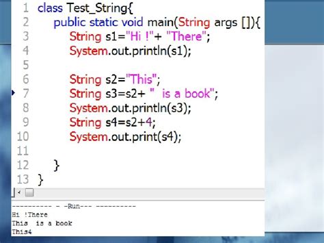 6 Object Class String Encapsulation Object Class String
