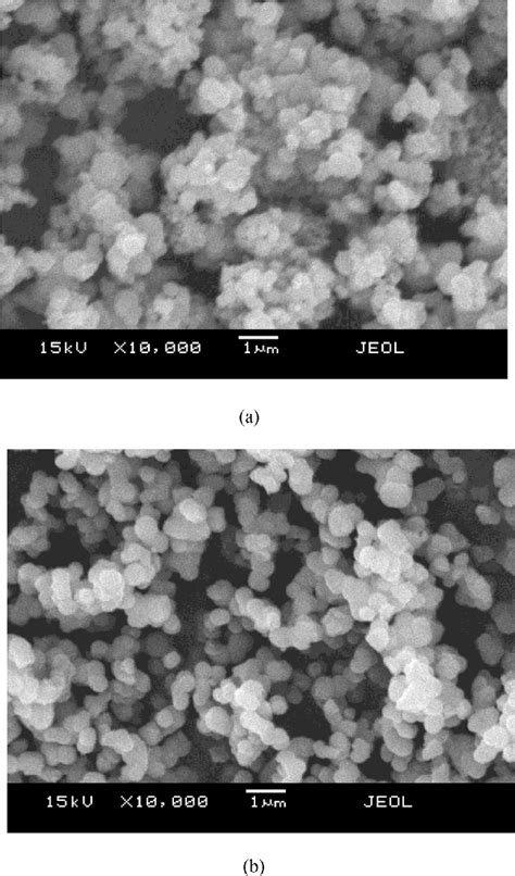 SEM Images A Conventionally Synthesized TiO 2 B TiO 2 Synthesized