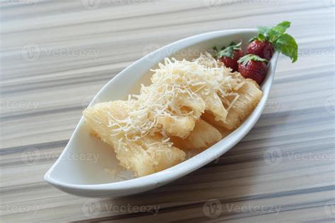 Singkong Goreng Keju Or Cheese Fried Cassava Stock Photo At Vecteezy