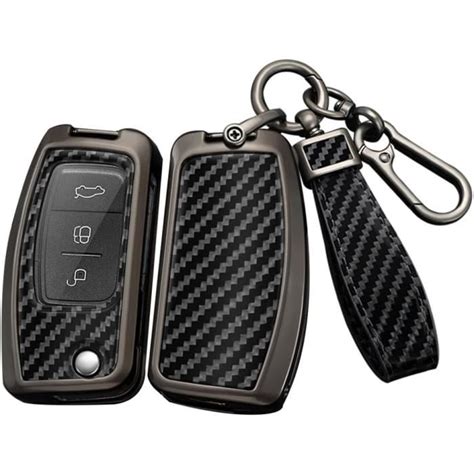 Coque De Clé De Voiture Compatible Avec Ford Fiesta Focus Ecosport Kuga