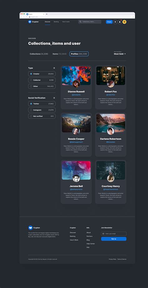 Crypton Website Behance
