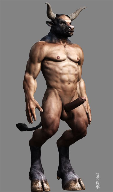 Rule 34 3d Anthro Bovine Bull Dragonfood Erection Male Male Only