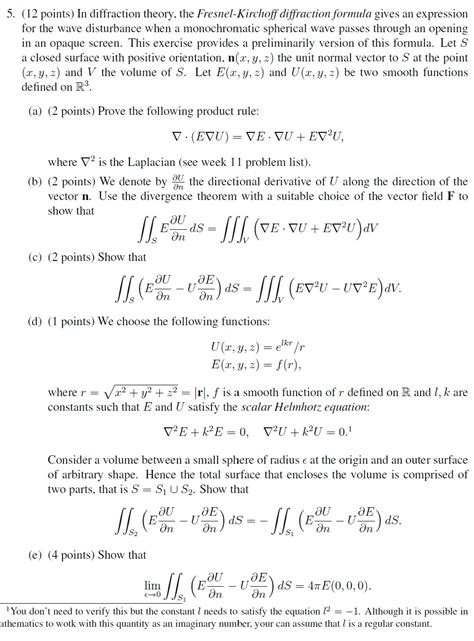 Solved Points In Diffraction Theory The Chegg Com