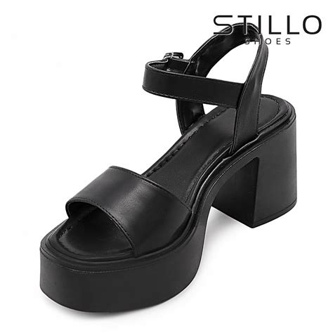 Дамски сандали с дебел ток и платформа 44995