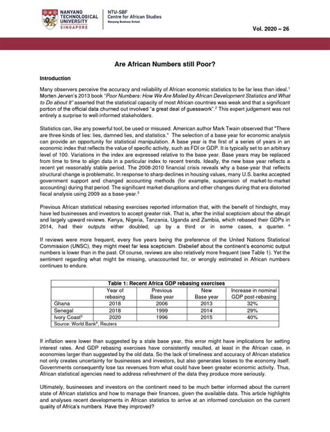 Dr Rafiq Raji On Linkedin Are African Numbers Still Poor Rafiq Raji Nanyang Business School July…