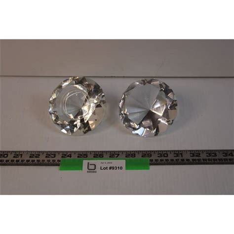 2 Glass Diamonds Bodnarus Auctioneering