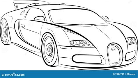 Tekening Van De Auto Royalty Vrije Stock Fotos Afbeelding 7844748